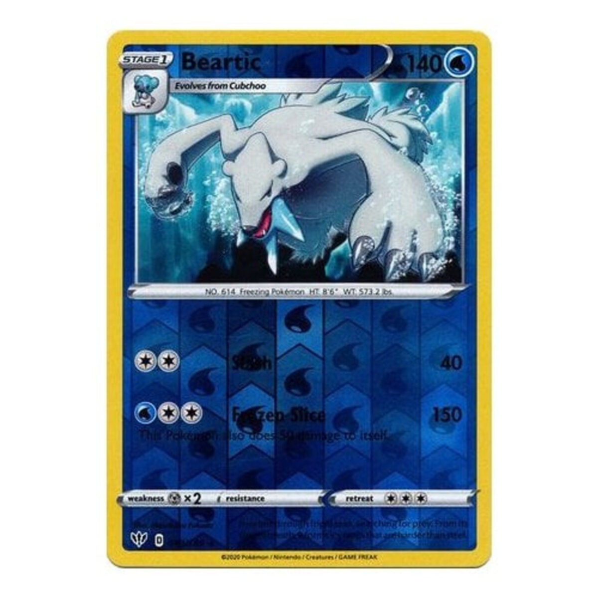 Beartic Holo Card